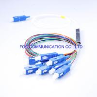 China 1x8 Mini Tube PLC Optical Splitter SC UPC G.657A 1260-1650nm FTTX for sale