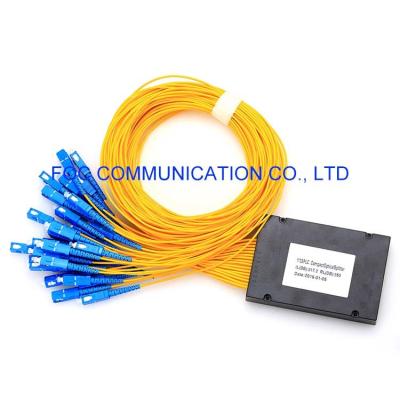 China G657A SC UPC 1650nm 1x32 Fiber Optic Splitter Telecom ABS Module Low PDL for sale