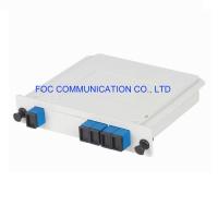 China 1x4 Low PDL PLC Fiber Cassette SC UPC 1260nm High Uniformity Passive Optical Splitter for sale