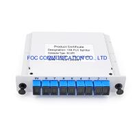 China 1650nm FTTX CATV CWDM Fiber PLC Splitter SC UPC 1x8 Low PDL Cassette Type for sale