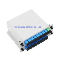 China SC UPC 1650nm Optical Fiber PLC Splitter 1x16 1.5dB Uniformity Cassette Box for sale