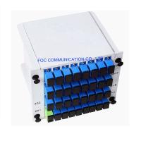 China FTTX CATV Optical Fiber PLC Splitter SC UPC 1x32 Low Insertion Loss 1260-1650nm for sale