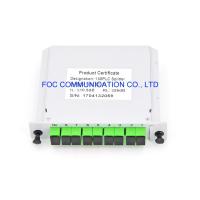 China CATV 1650nm 1x8 PLC Splitter Cassette SC APC Low Insertion Loss PON FTTX for sale