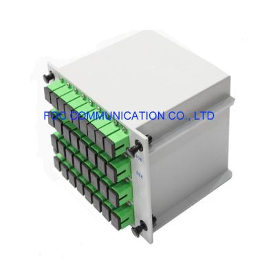 China CATV 1650nm Optical Fiber PLC Splitter Cassette SC APC 1x32 Low Insertion Loss for sale