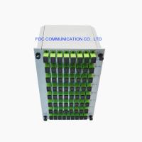 China 1x64 PLC Splitter Module SC APC FTTX CATV DWDM Fiber Optic Splitter Box 1260-1650nm for sale