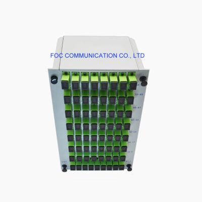 China 1x64 PLC Splitter Module SC APC FTTX CATV DWDM Fiber Optic Splitter Box 1260-1650nm for sale