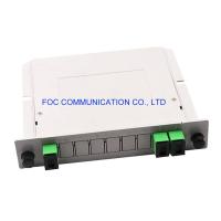 China SC APC 1x2 PLC Splitter 650nm Rack Mountable for PON CATV Networks for sale