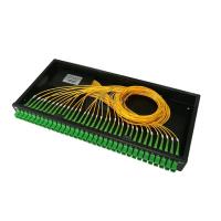 China 2x32 SC APC Rack Mount PLC Splitter Patch Panel Passive LSZH 1260-1650nm for sale