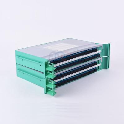 China FTTH Pallet Fiber PLC Splitter 19 Inch Rack Mount 1x64 SC UPC 1650nm for sale