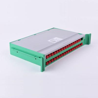 China FC UPC Fiber Optic PLC Splitter 1x32 19 Inch Tray for FTTH ODF for sale