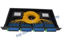 China Rack Mount PLC Splitter 1x8 1x16 1x32 1x64 for PON LAN FTTX Networks for sale