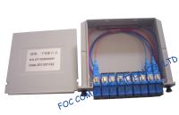 China Fiber Optic PLC Splitter 1x8 G657A SC Small Size Low Insertion Loss 1260-1650nm for sale