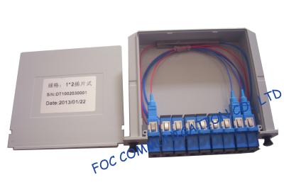 China Fiber Optic PLC Splitter 1x8 G657A SC Small Size Low Insertion Loss 1260-1650nm for sale