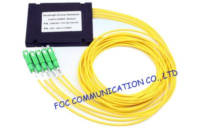 China SC APC Connector CWDM Wavelength Division Multiplexer Low Insertion Loss 0.4dB 1260-1620nm for sale