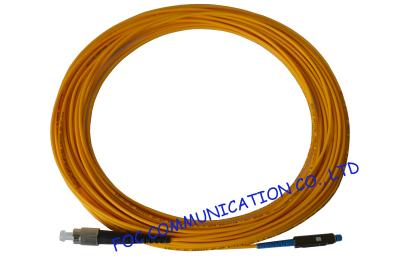 China MU Fiber Optic Patch Cord 2.0mm Simplex Low Insertion Loss 0.3dB for Telecom Networks for sale