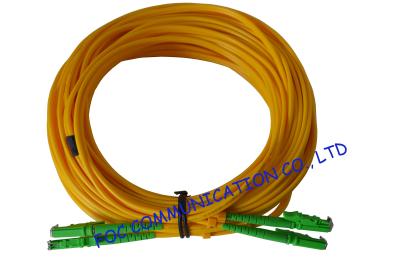 China Duplex E2000/APC Single Mode Fiber Optic Assembly 9/125 with Low Insertion Loss 0.4dB for sale