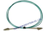 China OM4 LC to LC Simplex Fiber Optic Patch Cord 50/125um for 40GbE 100GbE Networks for sale