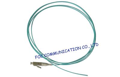 China LC LSZH OM3 Fiber Optic Pigtail 0.9mm 50/125 Multimode Low Insertion Loss for sale