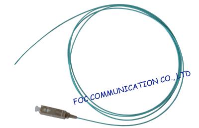 China OM4 SC Fiber Optic Pigtail 12 Pack Gigabit Ethernet 50/125um Multimode for ODF for sale