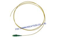 China LC APC 900um Tight Buffered FTTH Fiber Optic Pigtail 9 125um Single Mode for CATV WAN for sale