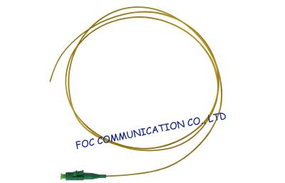 China LC APC 900um Tight Buffered FTTH Fiber Optic Pigtail 9 125um Single Mode for CATV WAN for sale