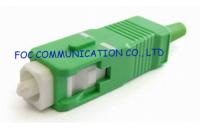 China SC APC Single Mode Fiber Optic Connector 0.3dB Insertion Loss Telecom for sale