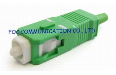 China SC APC Single Mode Fiber Optic Connector 0.3dB Insertion Loss Telecom for sale