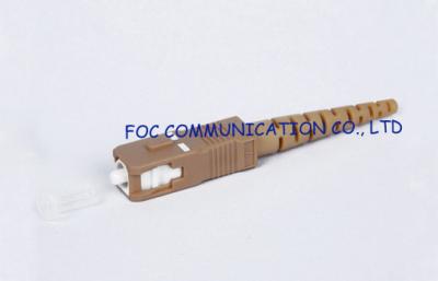 China SC Multimode Fiber Optic Connector 2.0mm Low Insertion Loss for CATV WAN for sale