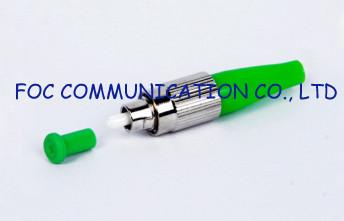 China Simplex FC APC Optical Fiber Connector 2.5mm Ceramic Ferrule for Telecom Networks for sale