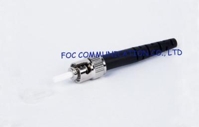 China Metal Housing ST Fiber Optic Connector RoHS Single Mode 0.2dB Insertion Loss for sale