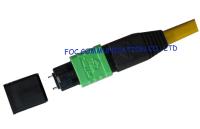China MPO Fiber Optic Connector 12 Core Singlemode APC High Density Push Pull for sale