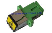China Plastic FTTH networks Optical Fiber Adapter SC Shuttered Adapter for sale