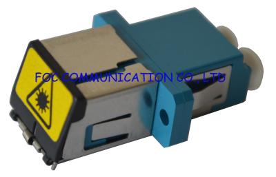 China LC Shuttered Type Fiber Optical Adapter Low Insertion Loss for FTTH networks for sale