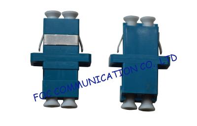 China LC SM Duplex Fiber Optic Adapter SC Type Zirconia Ceramic Sleeve High Stability 0.2dB for sale