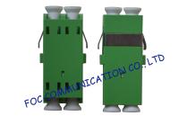 China LC APC Duplex Zirconia Ceramic Sleeve Fiber Optic Adapter Without Flange 1.25mm for sale