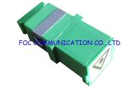 China SC Shuttered Optical Fiber Adapter Zirconia Ceramic Sleeve 0.2dB Insertion Loss for LAN for sale