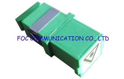 China SC Shuttered Optical Fiber Adapter Zirconia Ceramic Sleeve 0.2dB Insertion Loss for LAN for sale