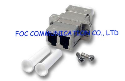 China LC Duplex Fiber Optic Adapter Zirconia Ceramic Sleeve 0.2dB Insertion Loss for sale
