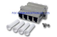 China LC Quad Fiber Optic Adapter Metal Zirconia Ceramic Sleeve for CATV Networks for sale