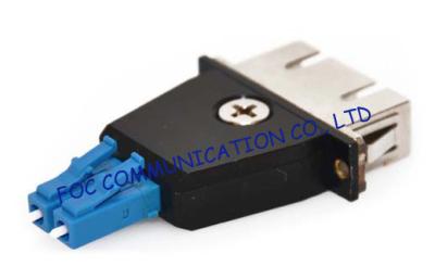 China Hybrid LC SC to LC ST Fiber Optic Adapter Male to Female 0.2dB Insertion Loss for Telecom Networks for sale
