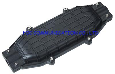 China 2 Port Duct Buried FTTX Fiber Optic Splice Closure 48 Cores Waterproof for sale