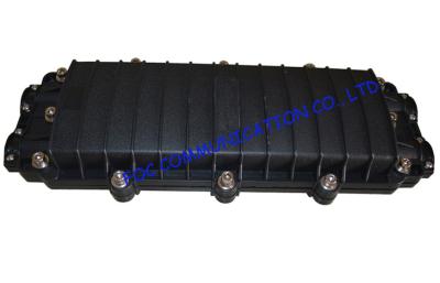 China Horizontal Aerial Fiber Optic Splice Closure 2 Input 2 Output Ports 72 Cores FTTX for sale