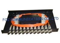 China Fiber Optic Patch Panel 12 Port SC Multimode Duplex 19 Inch Rack Mount for sale