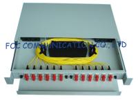 China Sliding Fiber Optic Patch Panel Rack Mount 24 Port FC Singlemode for Telecom for sale