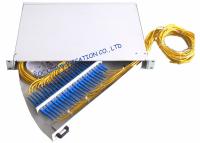 China 19 Inch Rack Mount Rotary Fiber Optic Patch Panel 48 Ports SC LC for sale