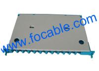 China ABS Fiber Optic Splice Tray 335mm x 200mm for 19 inch ODF Patch Panel 12 Port for sale