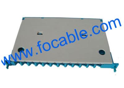 China ABS Fiber Optic Splice Tray 335mm x 200mm for 19 inch ODF Patch Panel 12 Port for sale