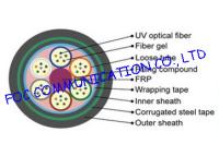 China Multimode Outdoor Fiber Optic Cable GYFTY53 2-144 Cores FRP Strength Member Buried for sale