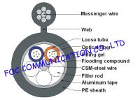 China Outdoor Self-Support Aerial Fiber Optic Cable GYTC8A 2-144 Cores 9000N Tensile for sale