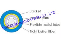 China Single Mode Simplex 2.0mm Armored Fiber Optic Cable Outdoor FTTH LAN 1 Core for sale